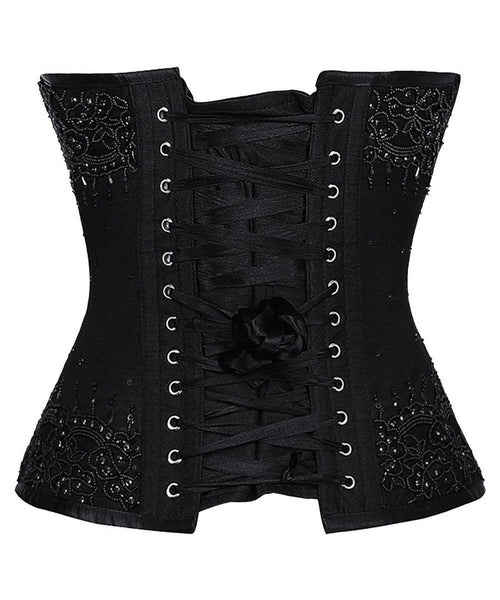 Olive Overbust Corset With Lace Overlay | Corsets Queen US-CA