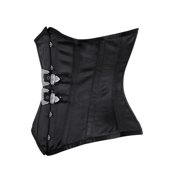 Angelo Gothic Satin Underbust Corset | Corsets Queen US-CA
