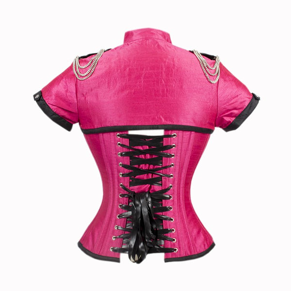 Trent Magenta Corset With Button Down Placket And Jacket | Corsets ...