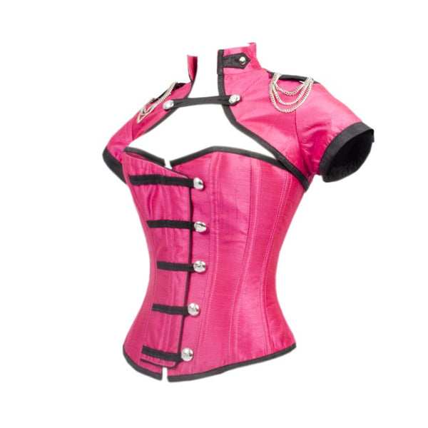 Trent Magenta Corset With Button Down Placket And Jacket | Corsets ...