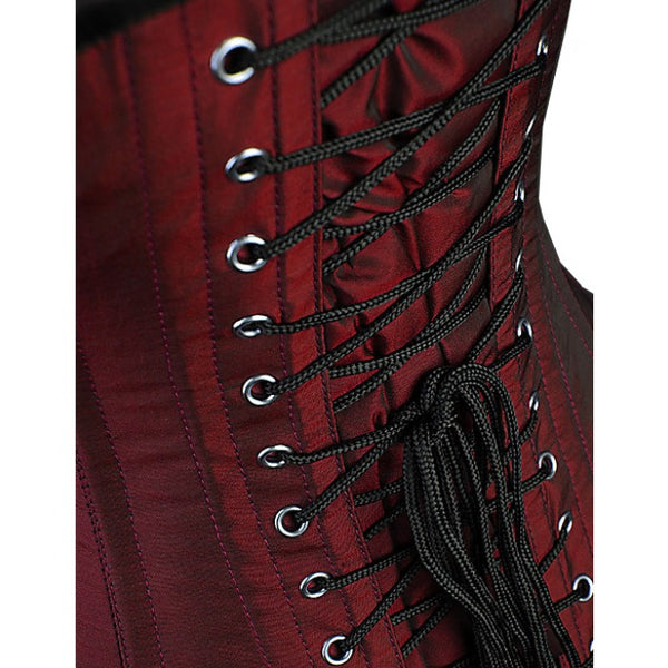 Sarri Burgundy Overbust Corset– Corsets Queen US-CA