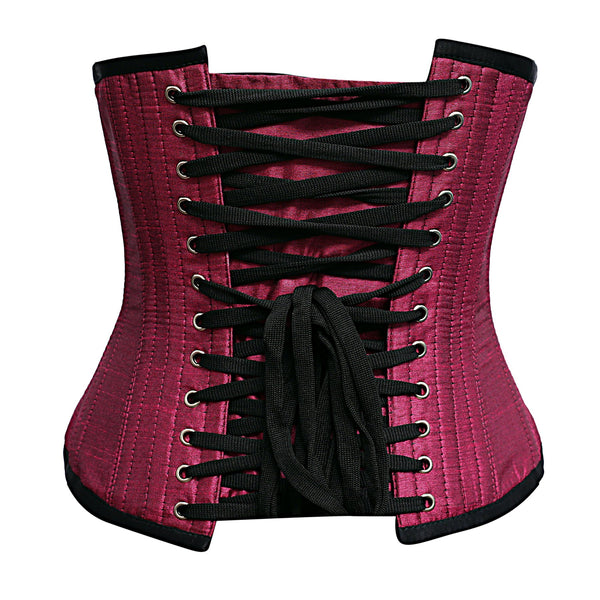 Haydos Magenta dupion Underbust Corset | Corsets Queen US-CA